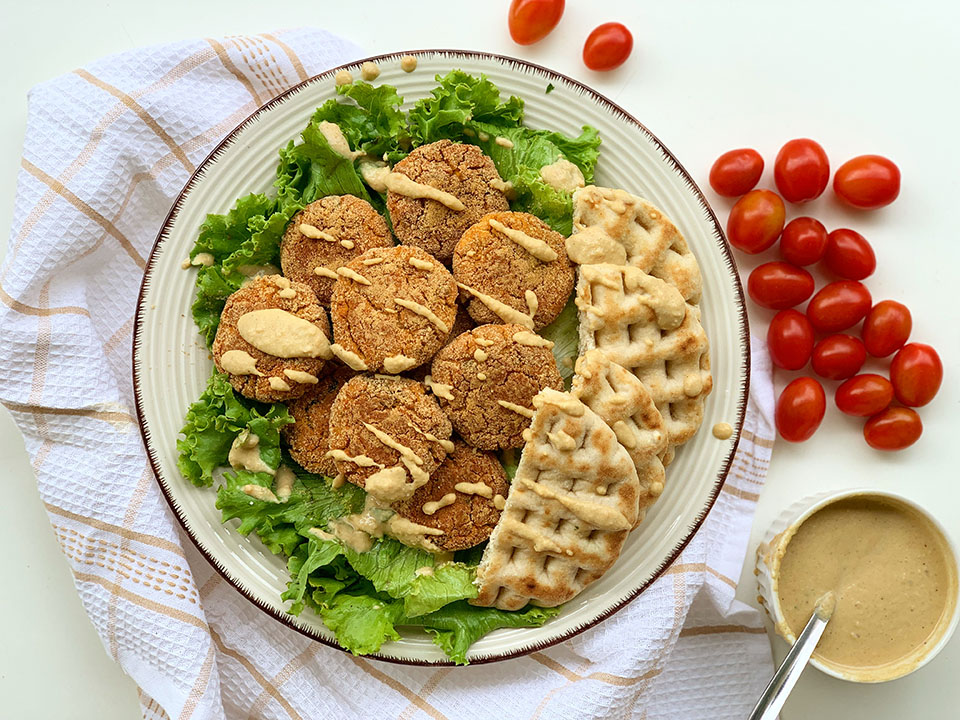 Baked Yellow Split Pea Balls (Favokeftedes) - When Helen Cooks
